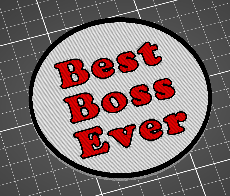 Best Boss Ever Coaster by ironfan72 | Download free STL model ...
