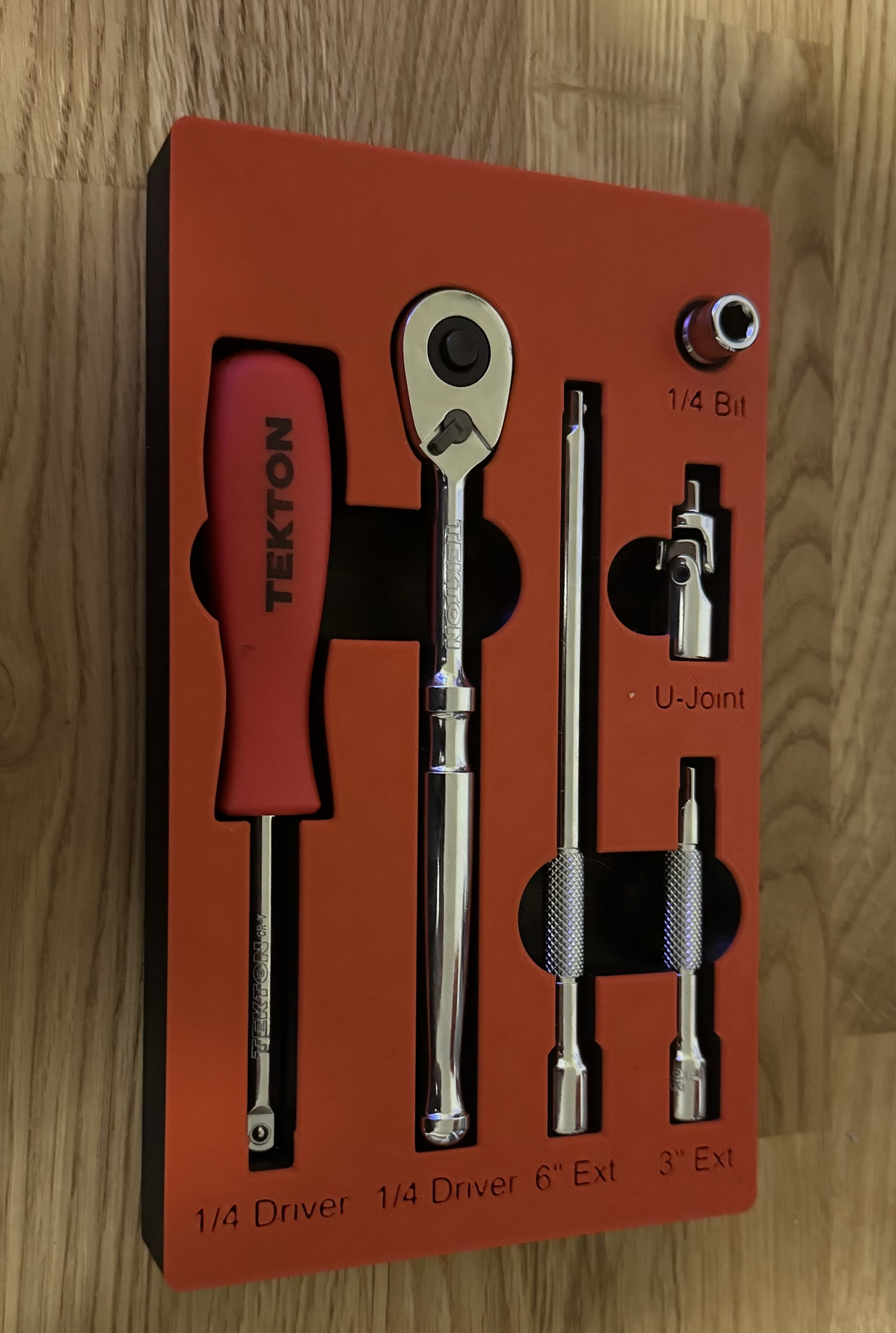 Gridfinity Tekton 1/4 Socket Driver & Accessory holder by ender341 ...