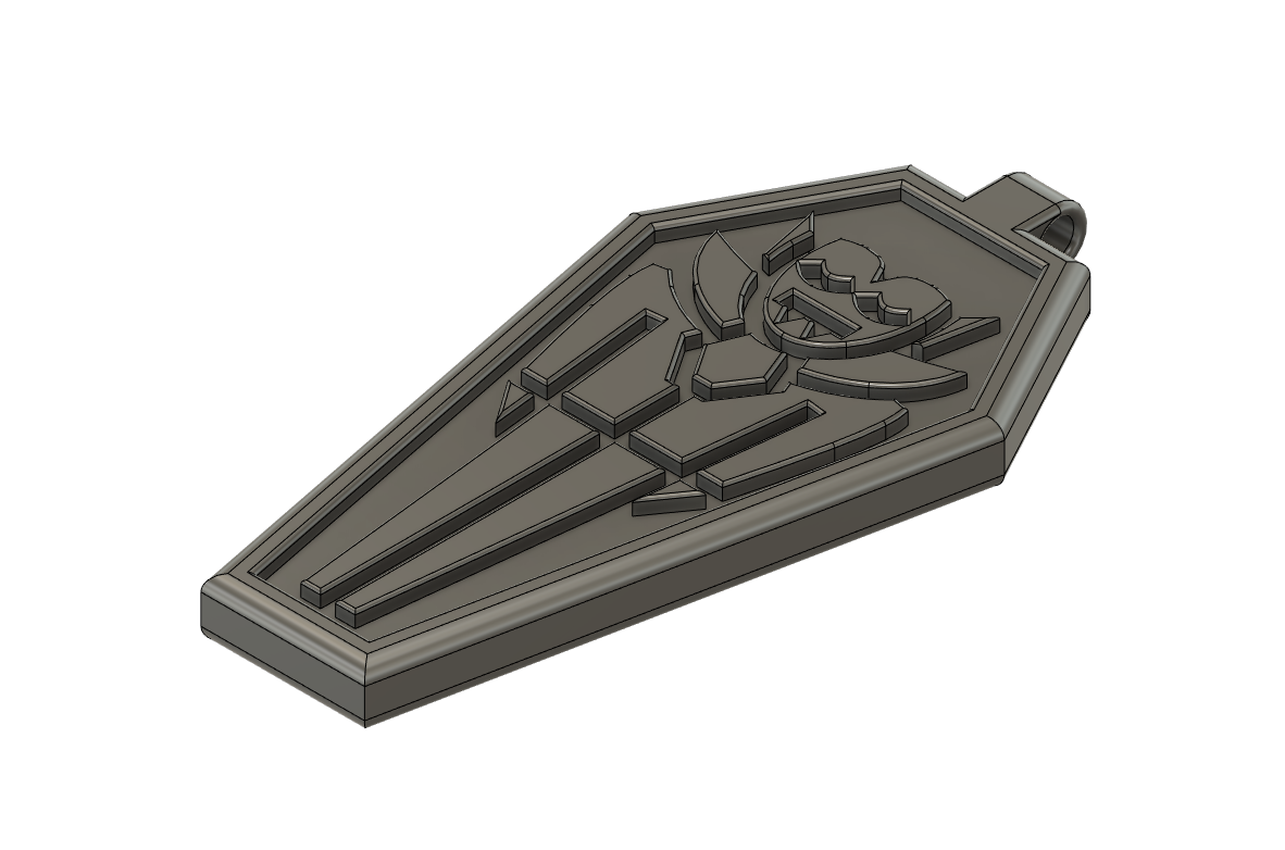 Vampire Coffin Keychain by Tyler Nielsen | Download free STL model ...