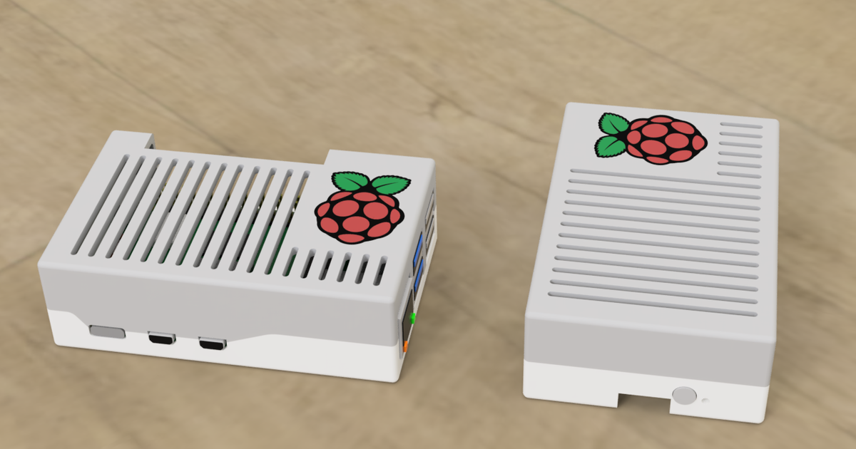 Raspberry Pi 5 Cases With Multicolor Logo by Adam L | Download free STL ...