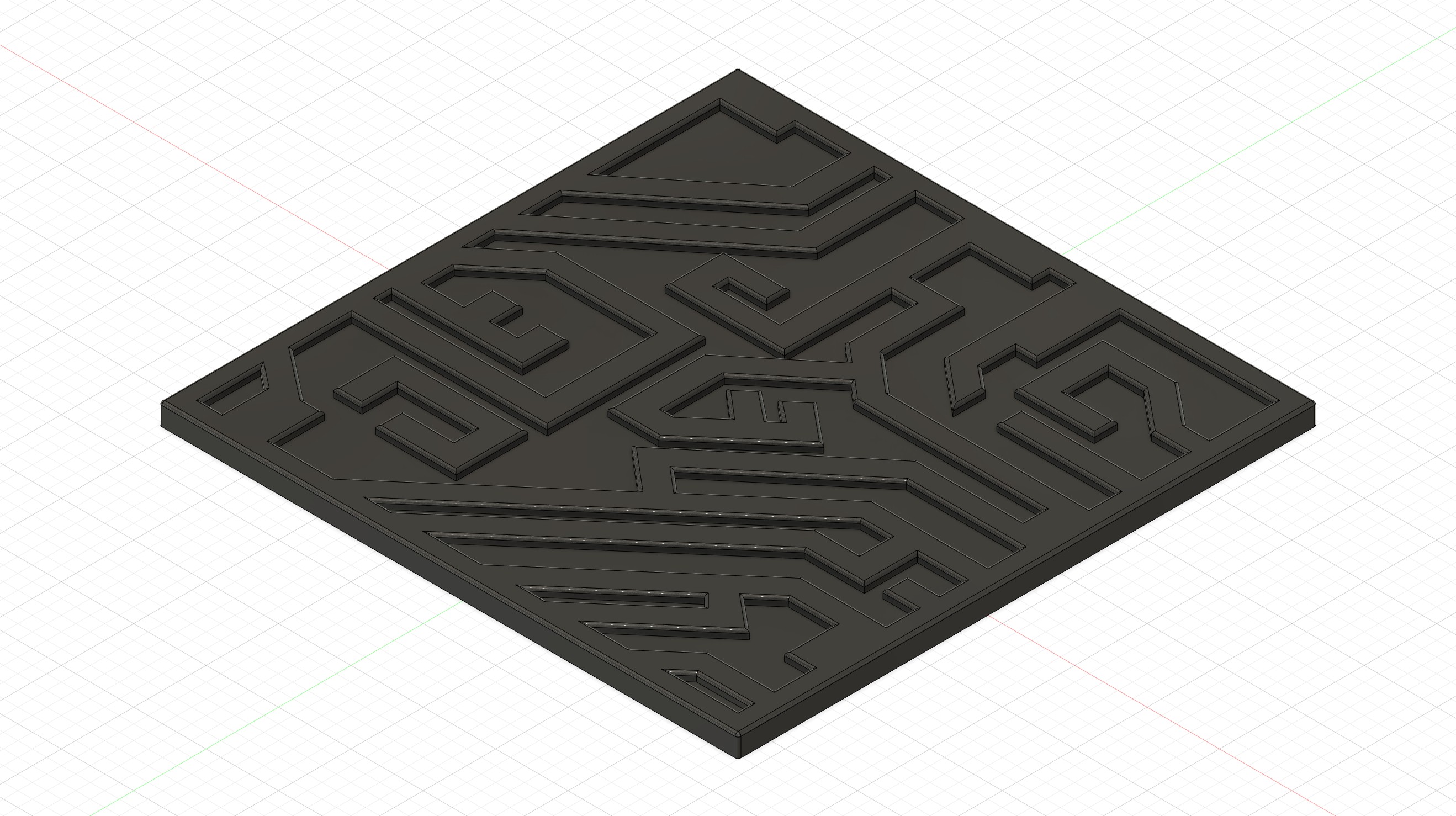 Subnautica Inspired Precursor Wall Panel 01 by Jer | Download free STL ...