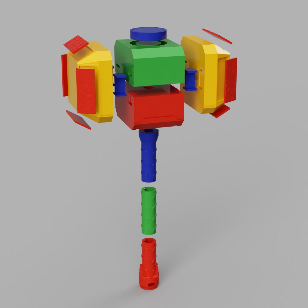 Multi-part Lifesize Mjolnir: The Hammer of Thor by JMakes3D | Download ...