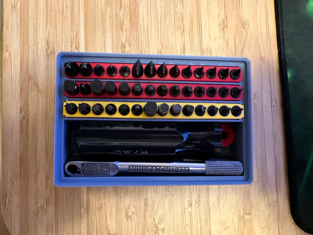 Super Deluxe Mini Ratchet Set Gridfinity Holder by bonesupport Download free STL model Printables