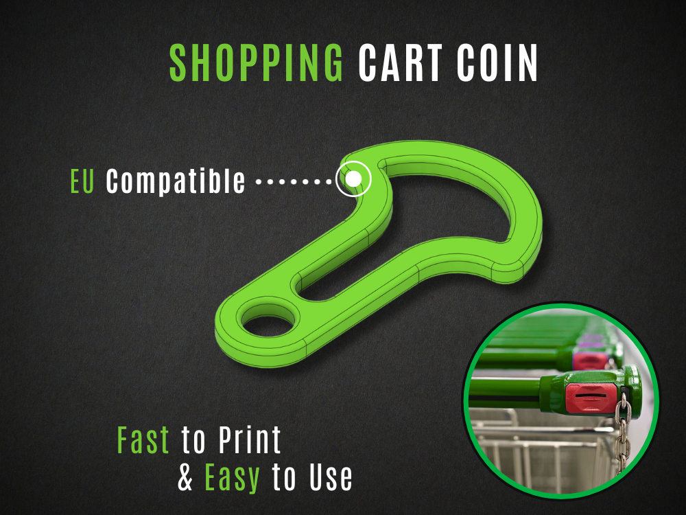 Shopping Cart Coin by AneoPsy | Download free STL model | Printables.com