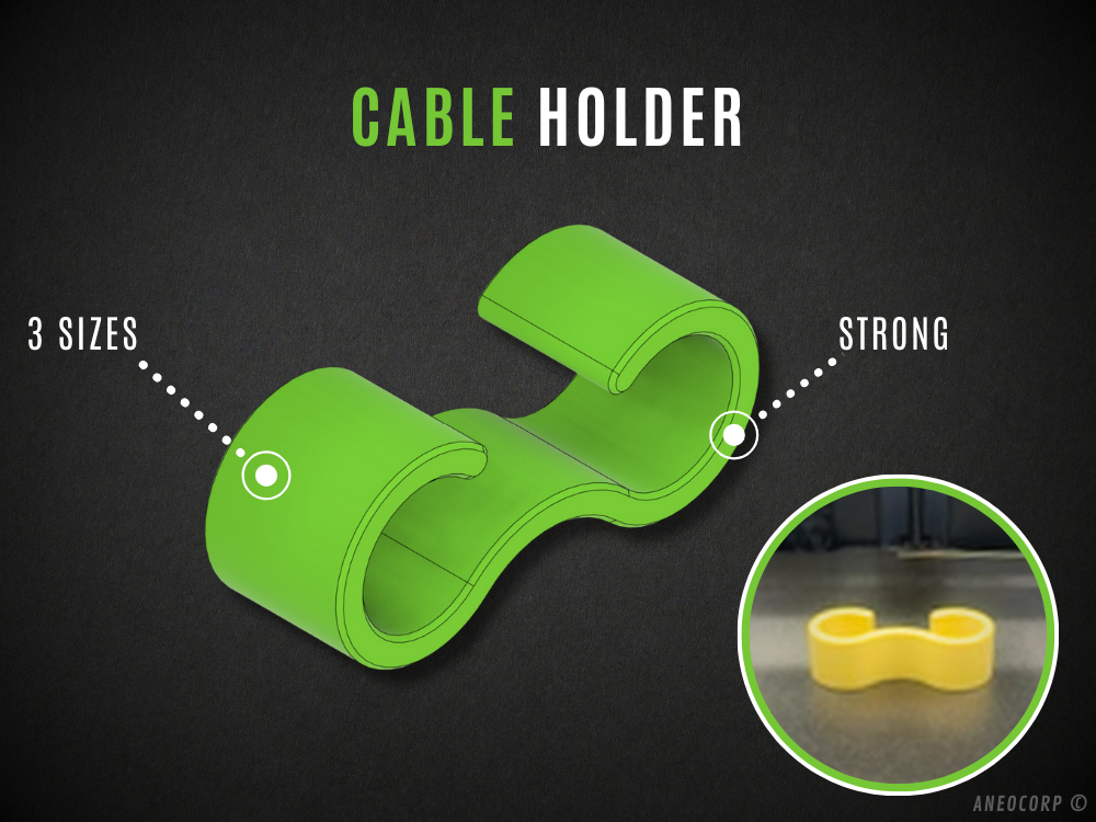 Cable holder by AneoPsy | Download free STL model | Printables.com