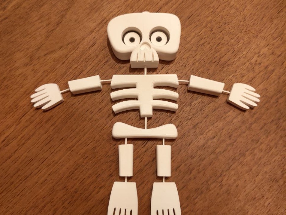 Skeloween - the not so scary skeleton by marapet | Download free STL ...