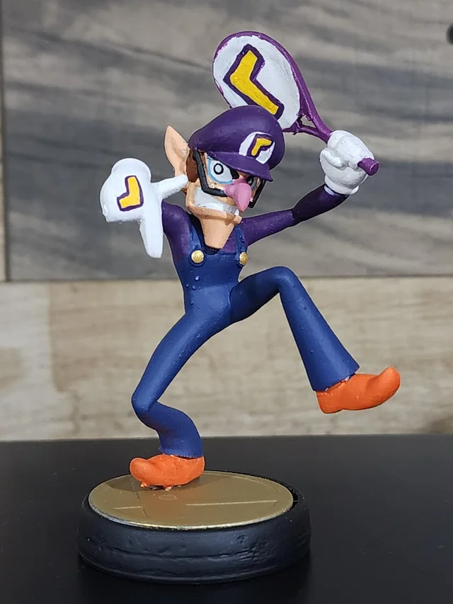 Waluigi Smash Amiibo Figure by NebulaNoob | Download free STL model ...