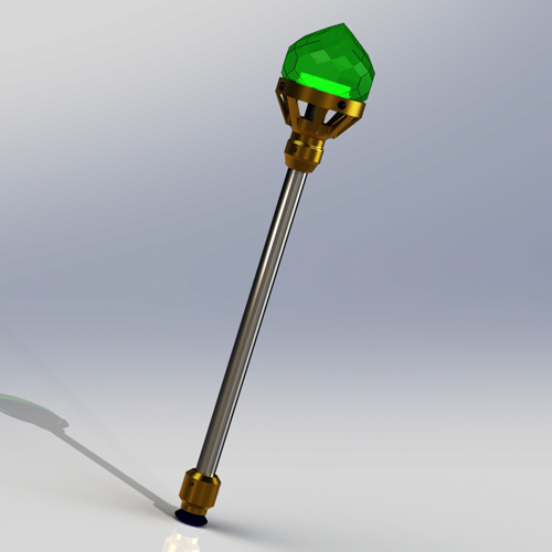 Magic LED Wand Scepter by Embrace Making | Download free STL model ...