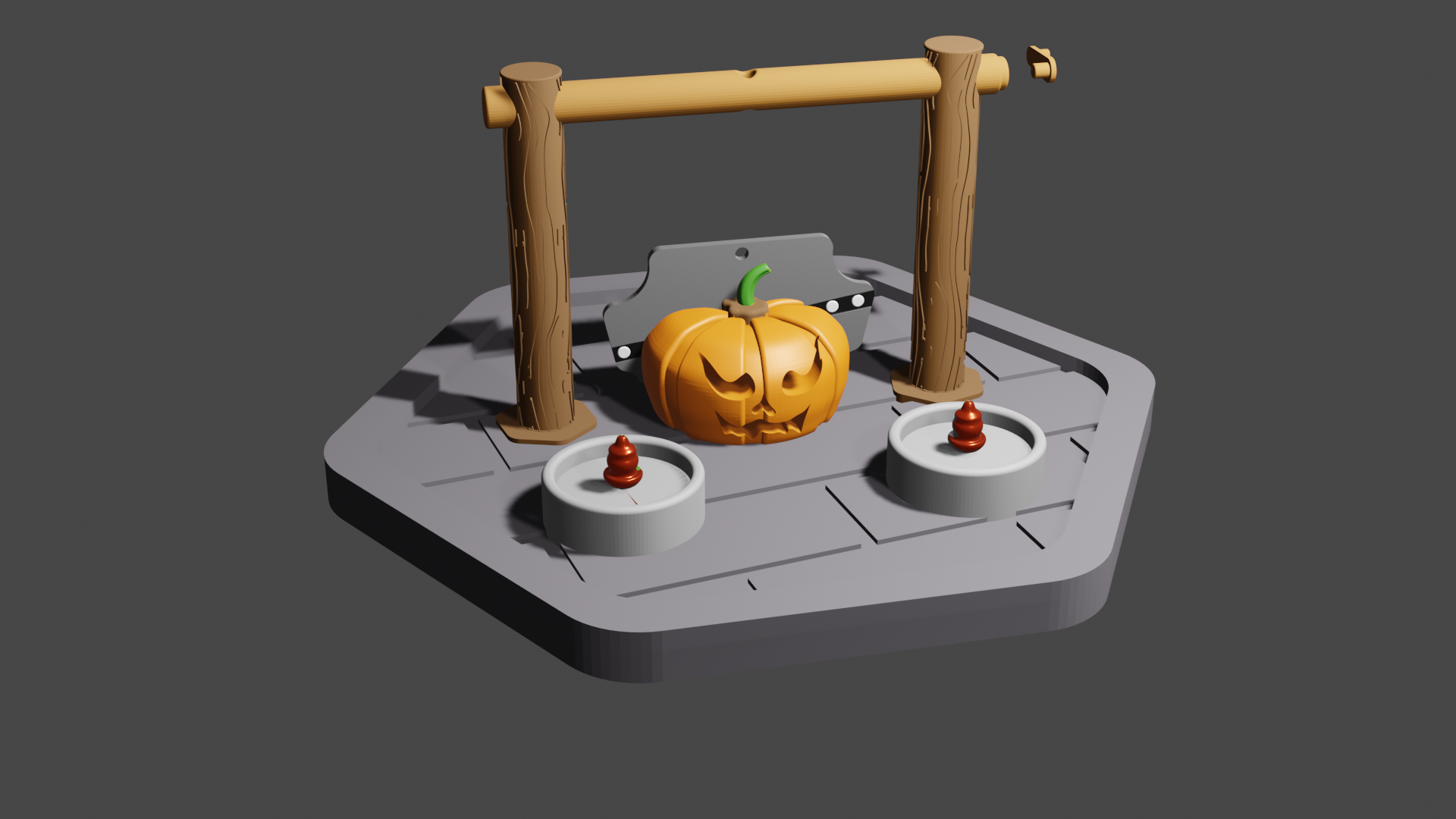 Pumpkin Guillotine by 3D4U | Download free STL model | Printables.com