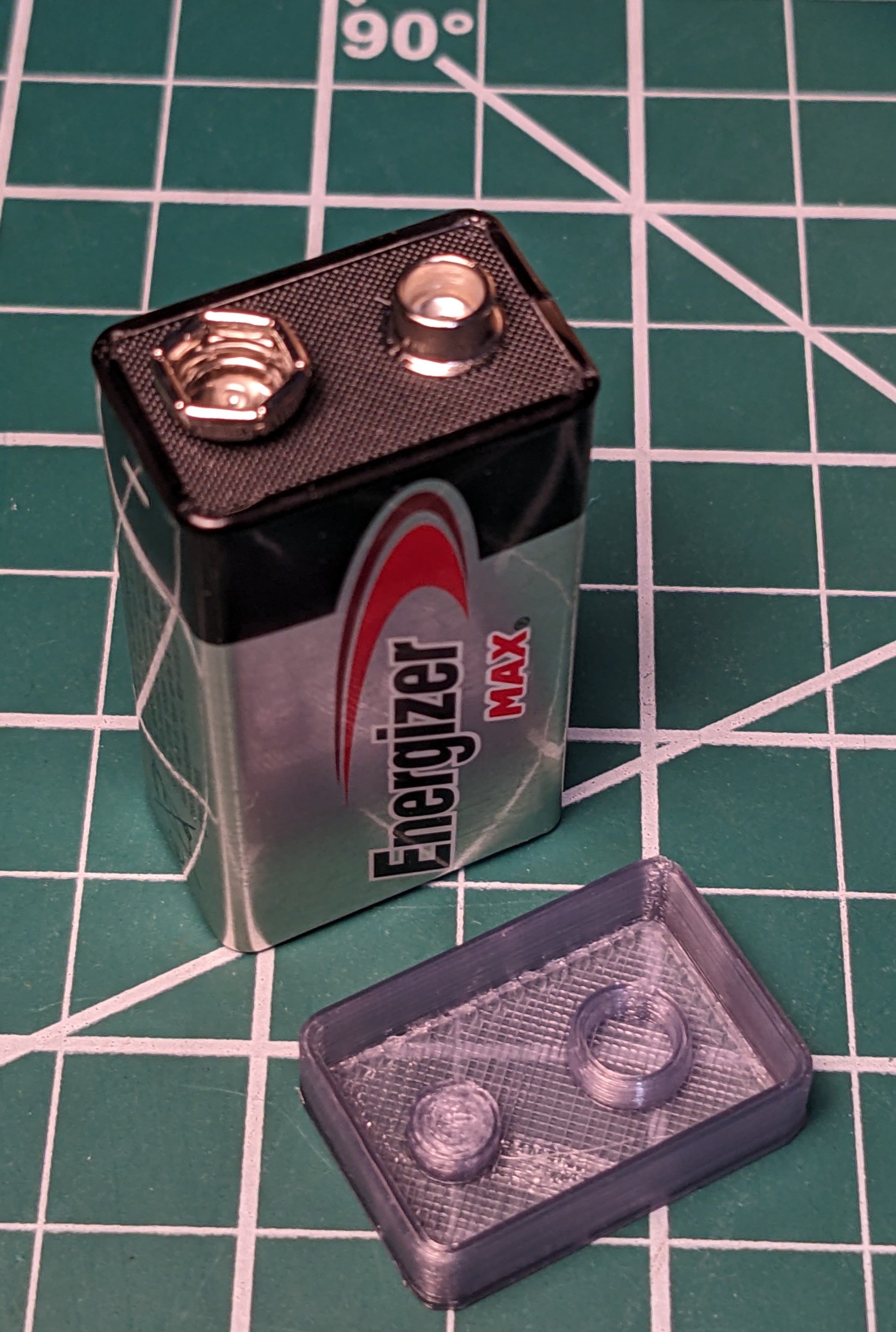 9V battery cap with protective skirt by flower_askew | Download free ...