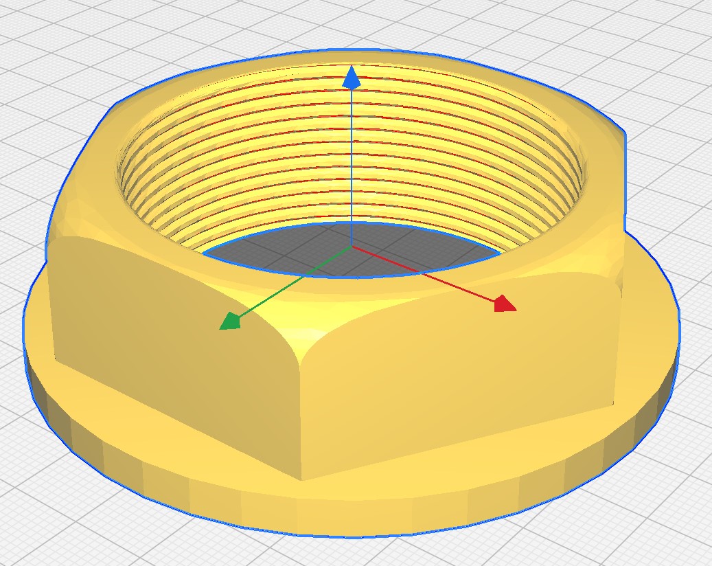 Pipe Contra Nut - 2" BSP by LALAG | Download free STL model ...