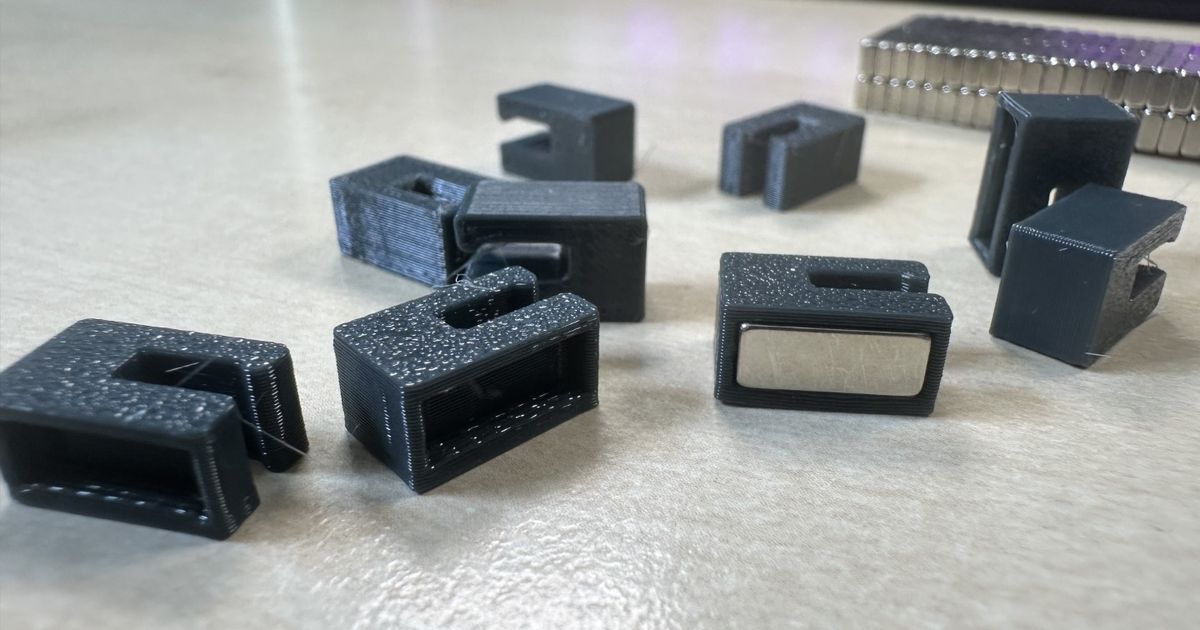 Magnetic Cable Clip by Zappes | Download free STL model | Printables.com