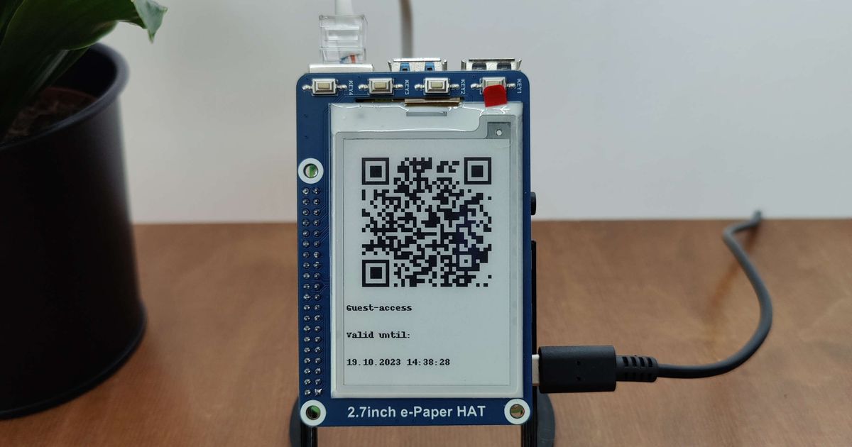 Guest Acces Point Pi4 with QR-Code by wunschpunsch | Download free STL ...