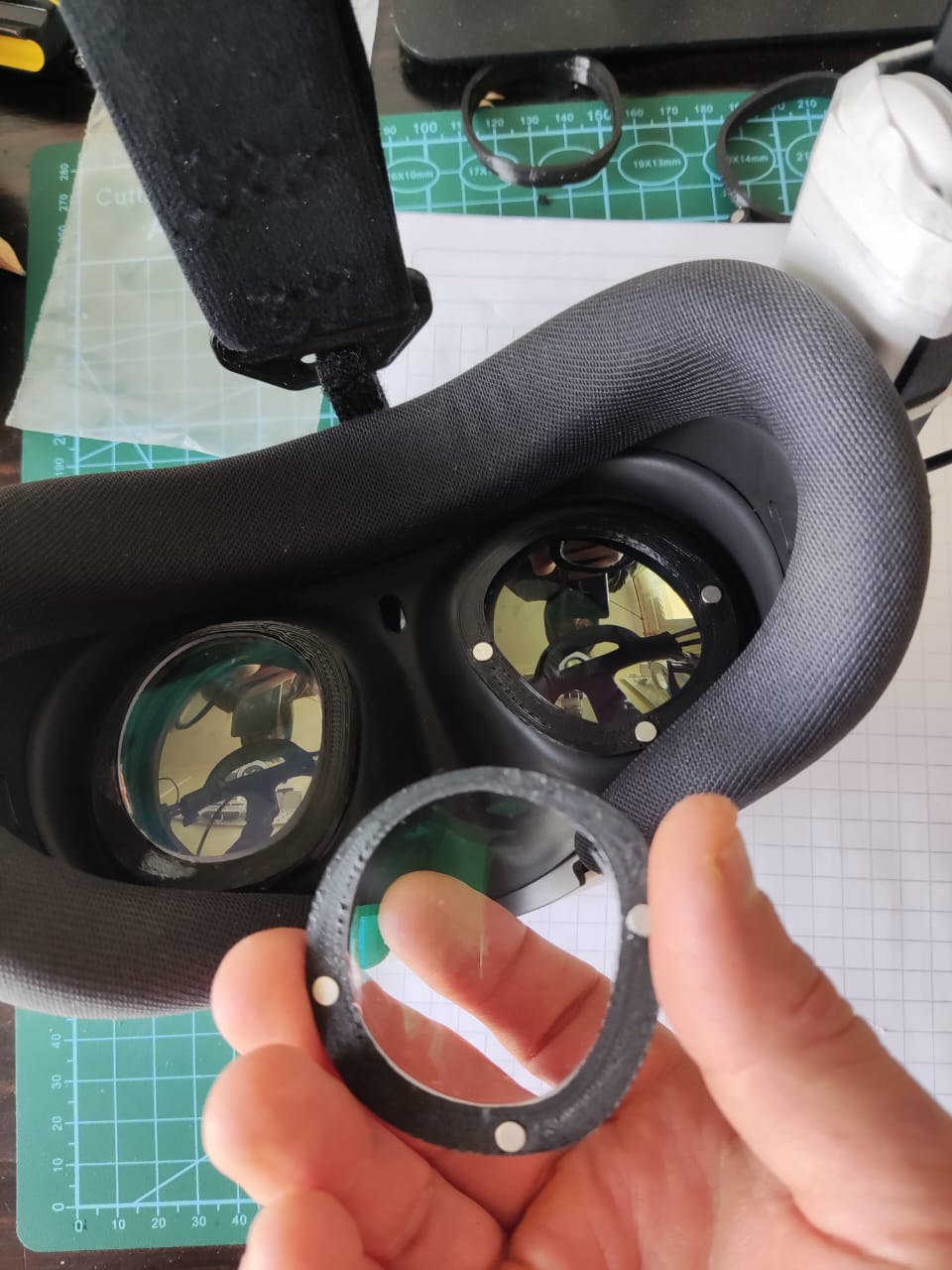 Oculus Meta Quest 3 prescription lenses magnetic adapter by Bruno ...