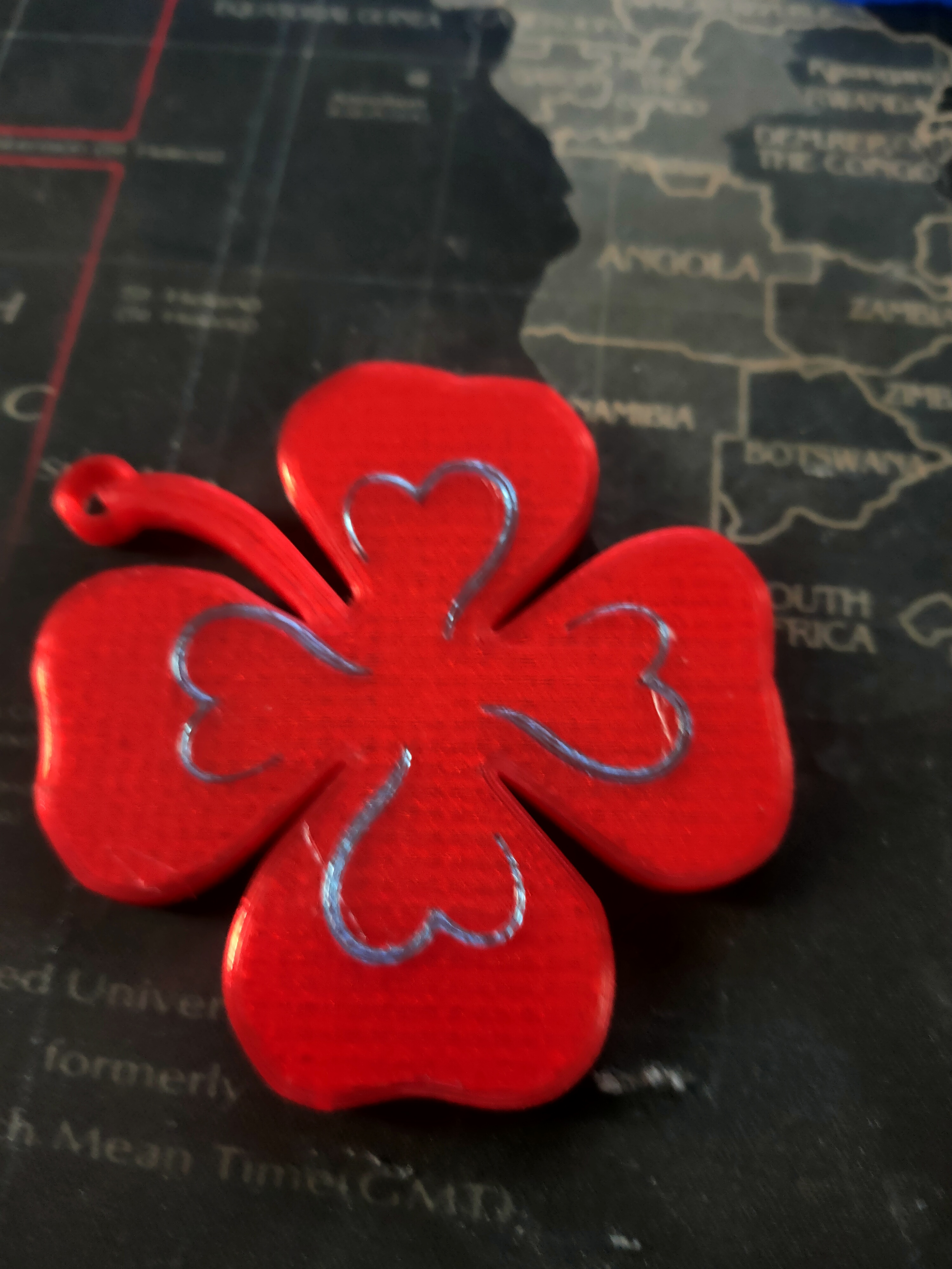 four-leaf clover key ring by Rosario | Download free STL model ...