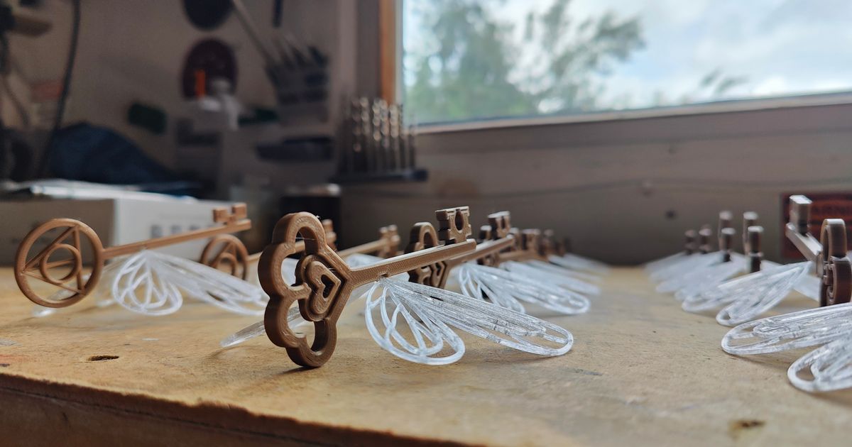 Harry Potter Flying Keys Remix for easier print by Lord Radford ...