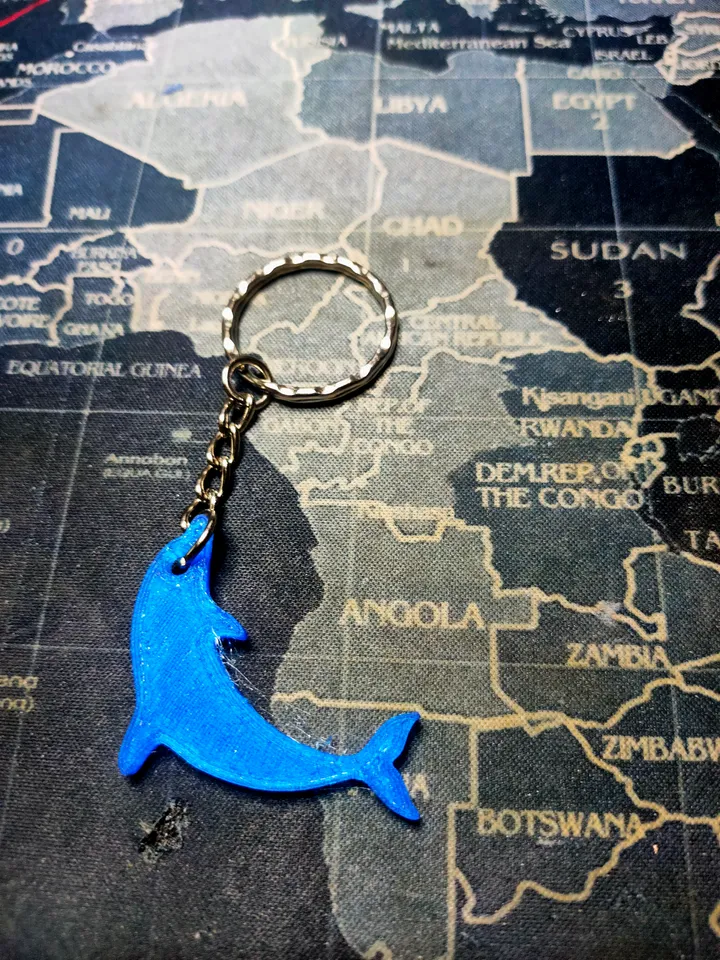 dolphin keychain by Rosario | Download free STL model | Printables.com
