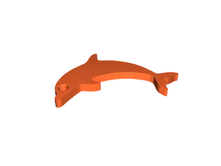 dolphin keychain by Rosario | Download free STL model | Printables.com