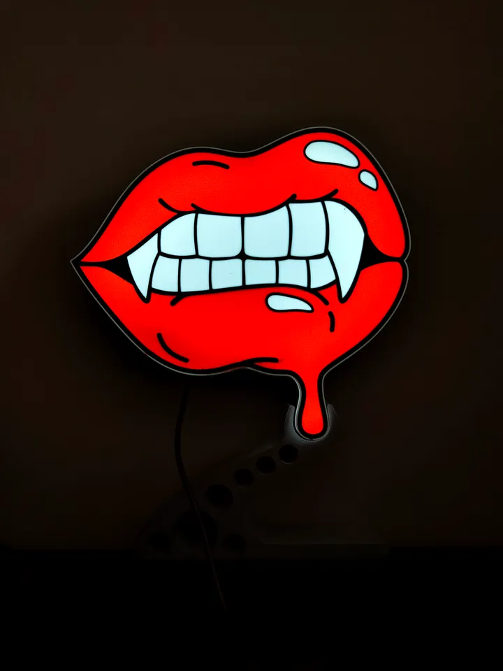 Vampire Fangs light box wit a stand by NotTooShabbyCreations | Download ...