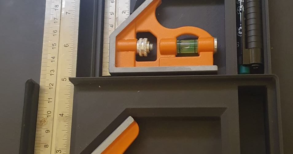 Gridfinity Bahco Measuring Angle (45° and 90°) | Big and Small by Pr ...