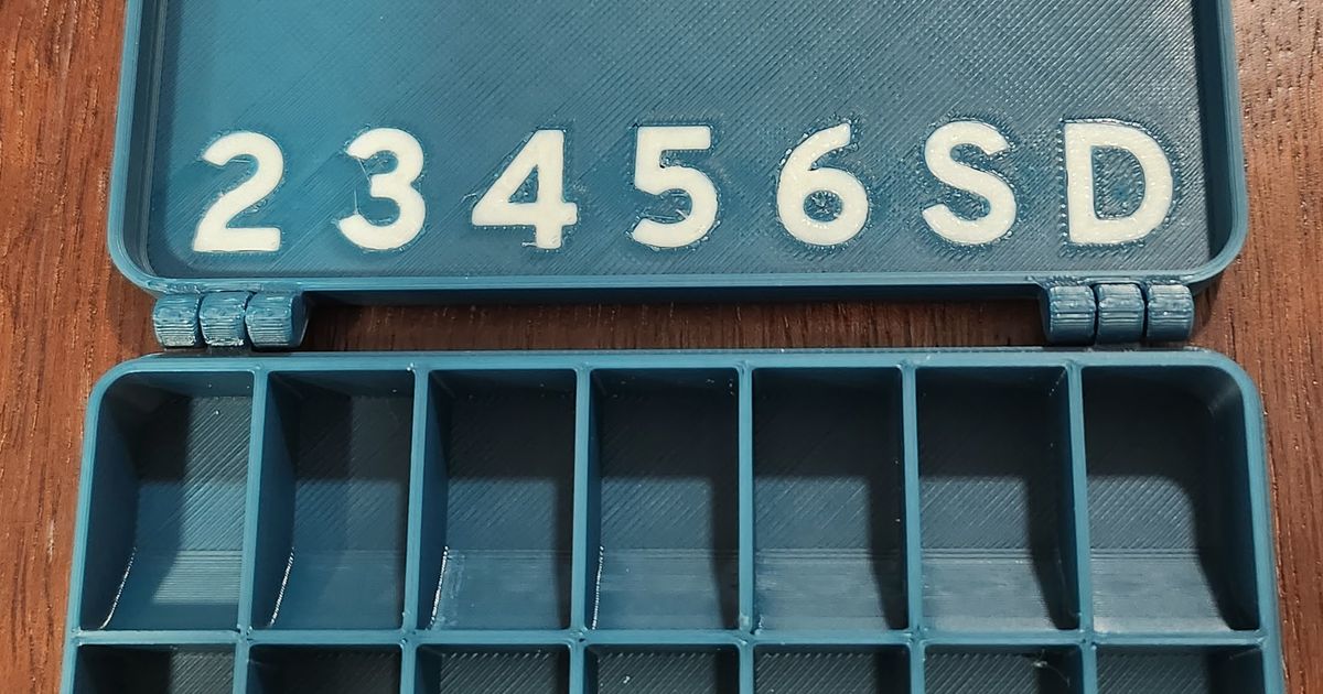 Compact weekly pill box, easy-to-read by DP design | Download free STL ...