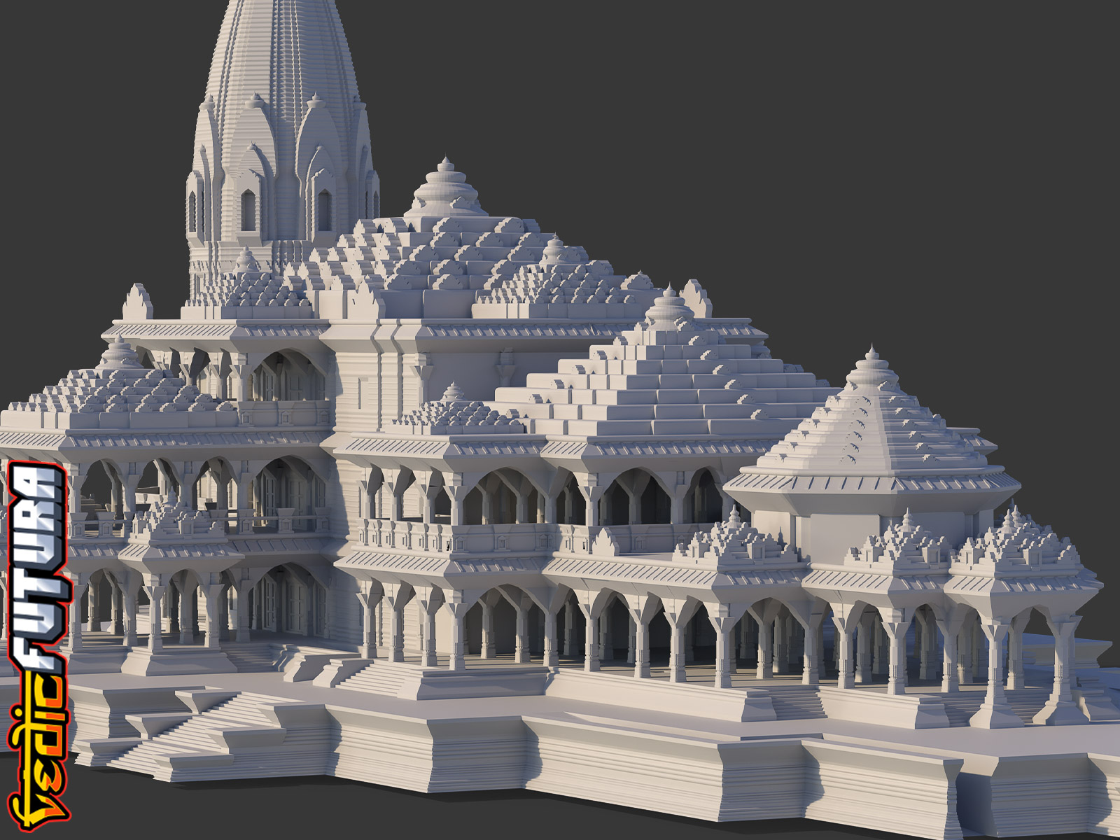 Ayodhya Ram Temple - NO SUPPORTS REQUIRED! by VedicFutura | Download ...