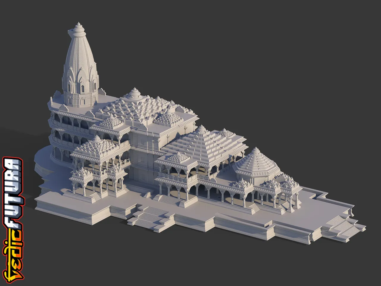 Ayodhya Ram Temple - NO SUPPORTS REQUIRED! by VedicFutura | Download ...