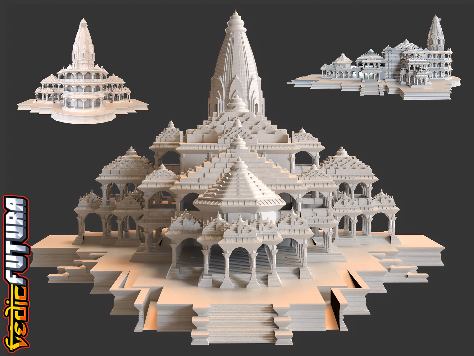 Ayodhya Ram Temple - NO SUPPORTS REQUIRED! by VedicFutura | Download ...