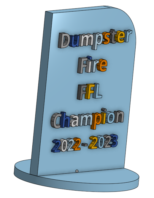 FFL Trophy Base by MunkeyArms | Download free STL model | Printables.com
