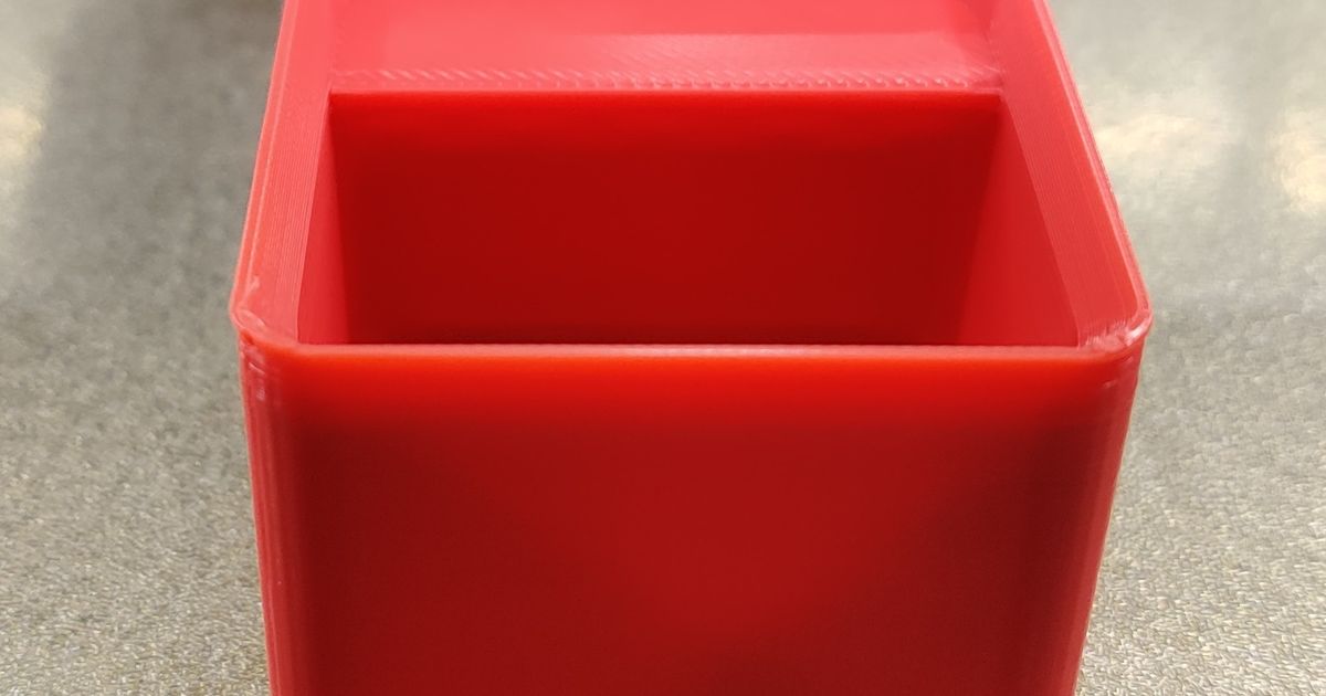 Gridfinity bin with label more depth by Pitax | Download free STL model ...