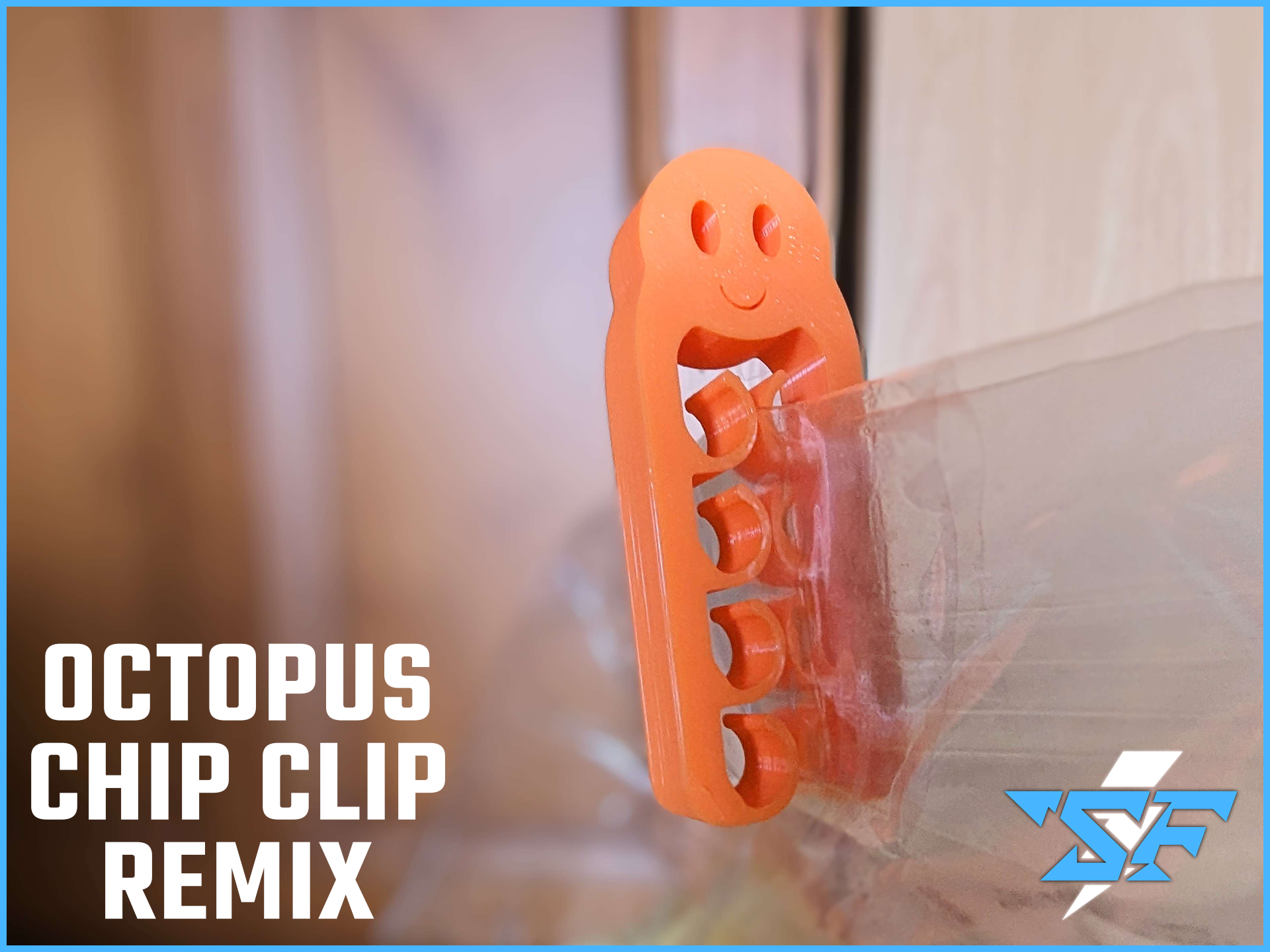 Octopus Chip Clip - Remix by Storm Forge Prints | Download free STL ...