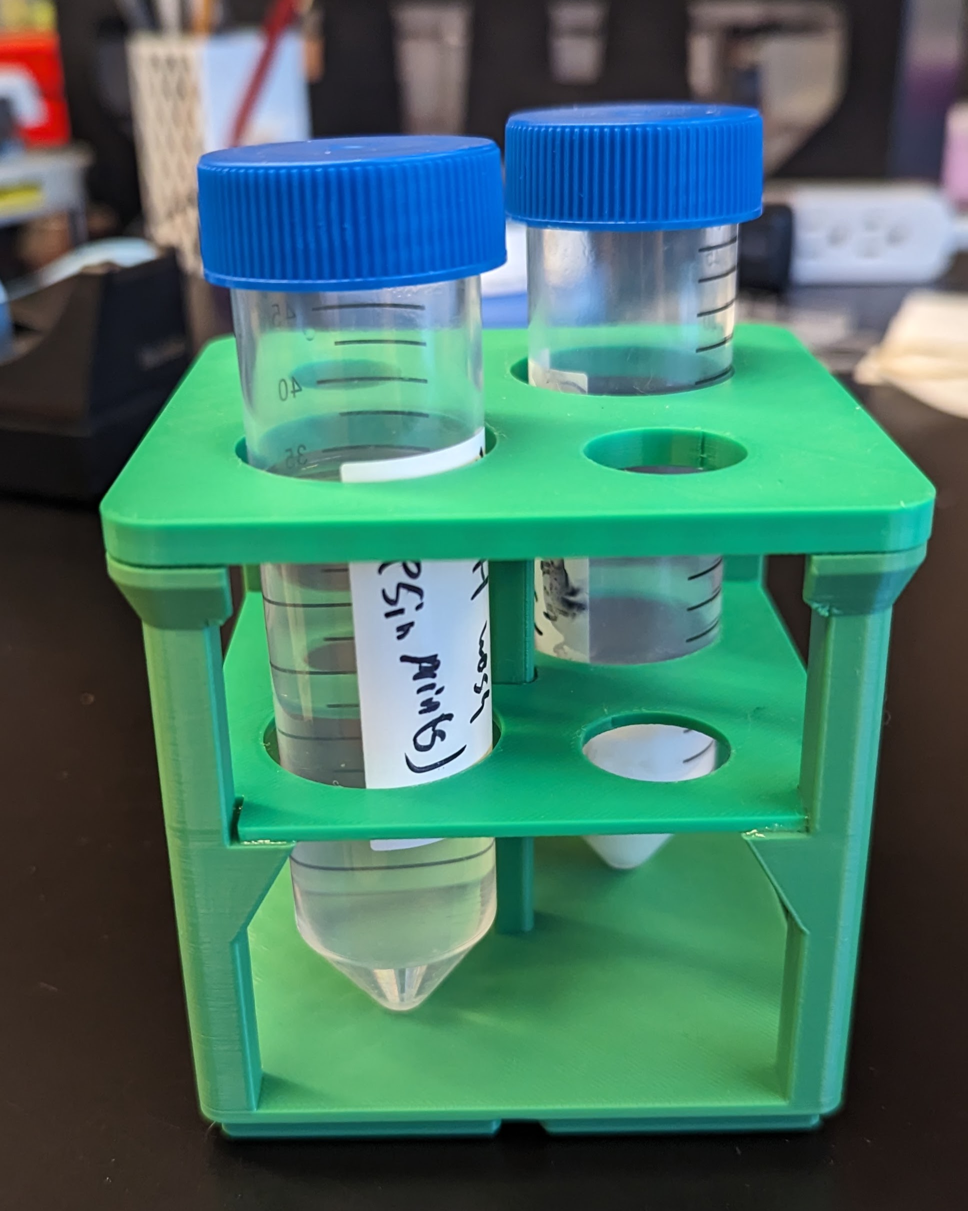 Gridfinity 50 and 15 mL conical test tube holder by RoboWren | Download ...