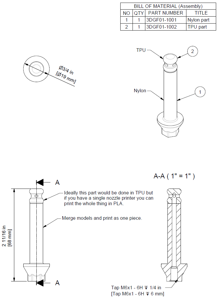 Crank Handle by PA3DPrints | Download free STL model | Printables.com