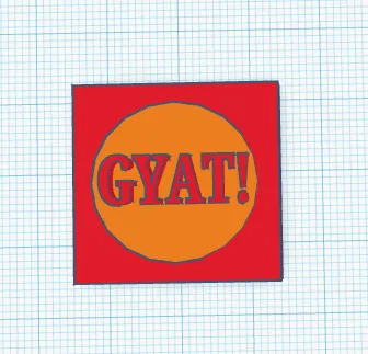 gyat button by W prints and croc charms | Download free STL model ...