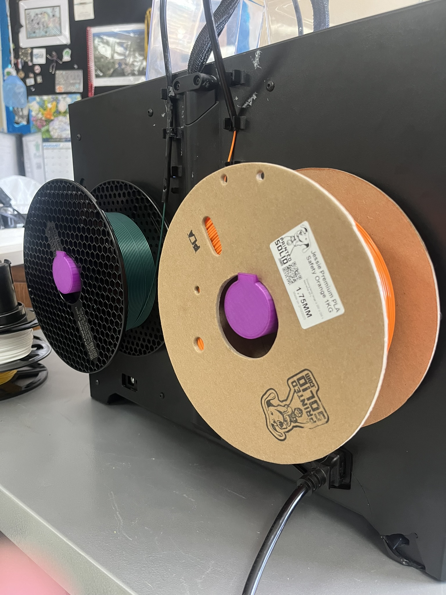 Larger spool holder for Flashforge Creator Pro by CoreAxisDesigns ...