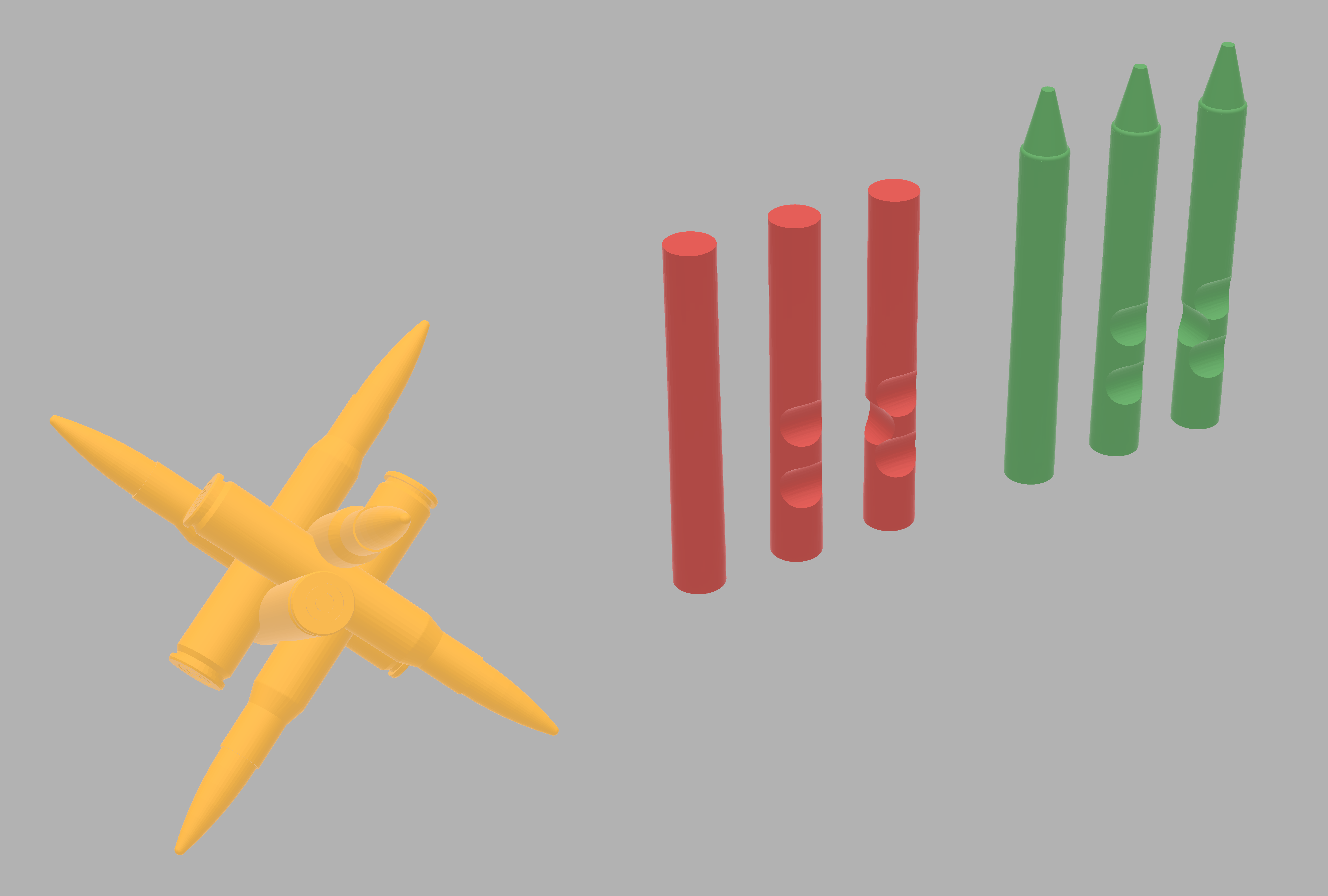 Bullet, Crayon, or Cylinder Puzzle by M Reynolds | Download free STL ...