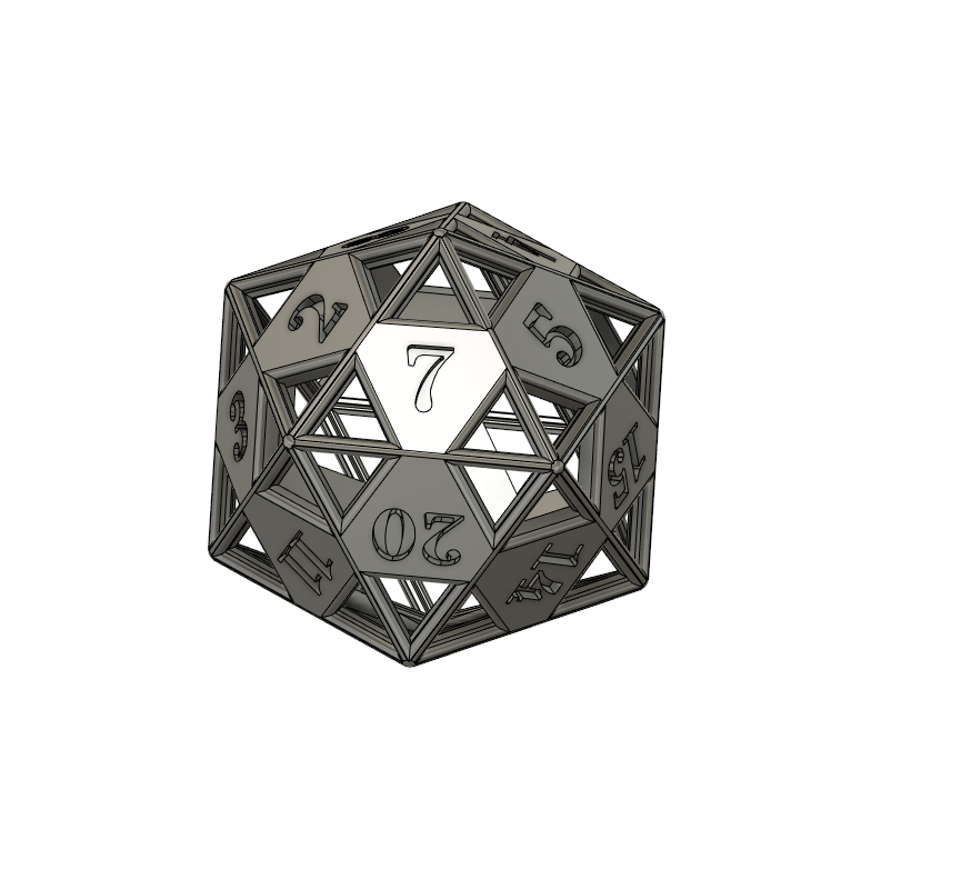 Edge Shell d20 by Tyler Nielsen | Download free STL model | Printables.com