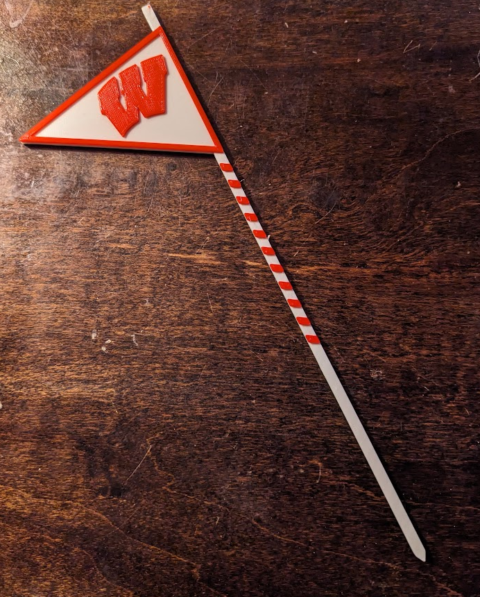 "Motion W" Wisconsin Flag Decoration by Vrimech | Download free STL ...