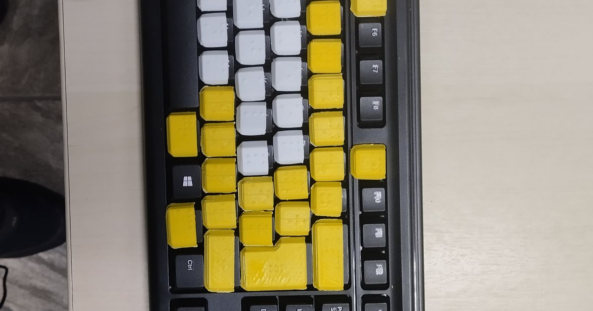 3D Printable Braile Keyboard by joao Vinicius Morais | Download free ...