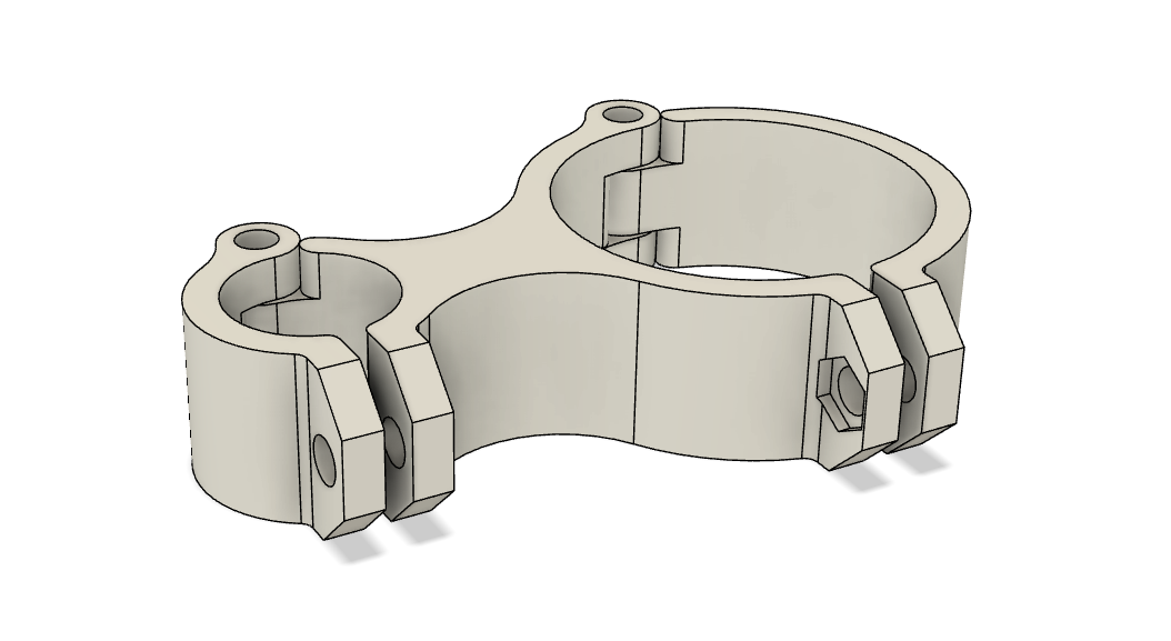 Double pipe clamp por Médecins Sans Frontières | Descargar modelo STL ...