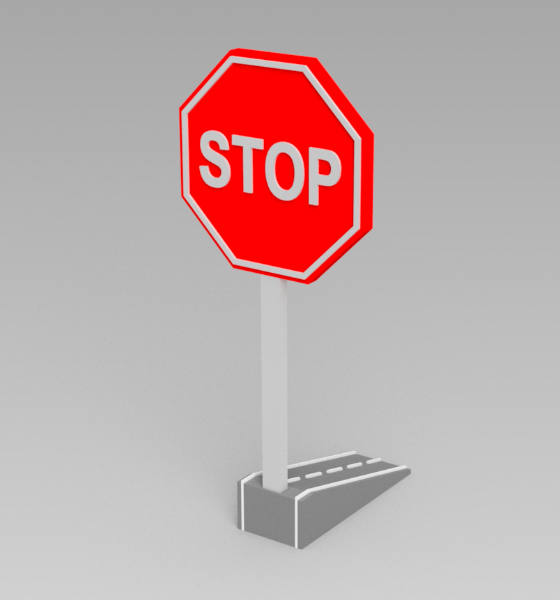 Door STOP / HODOR sign on road by Joker | Download free STL model ...