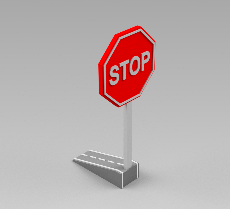 Door STOP / HODOR sign on road by Joker | Download free STL model ...