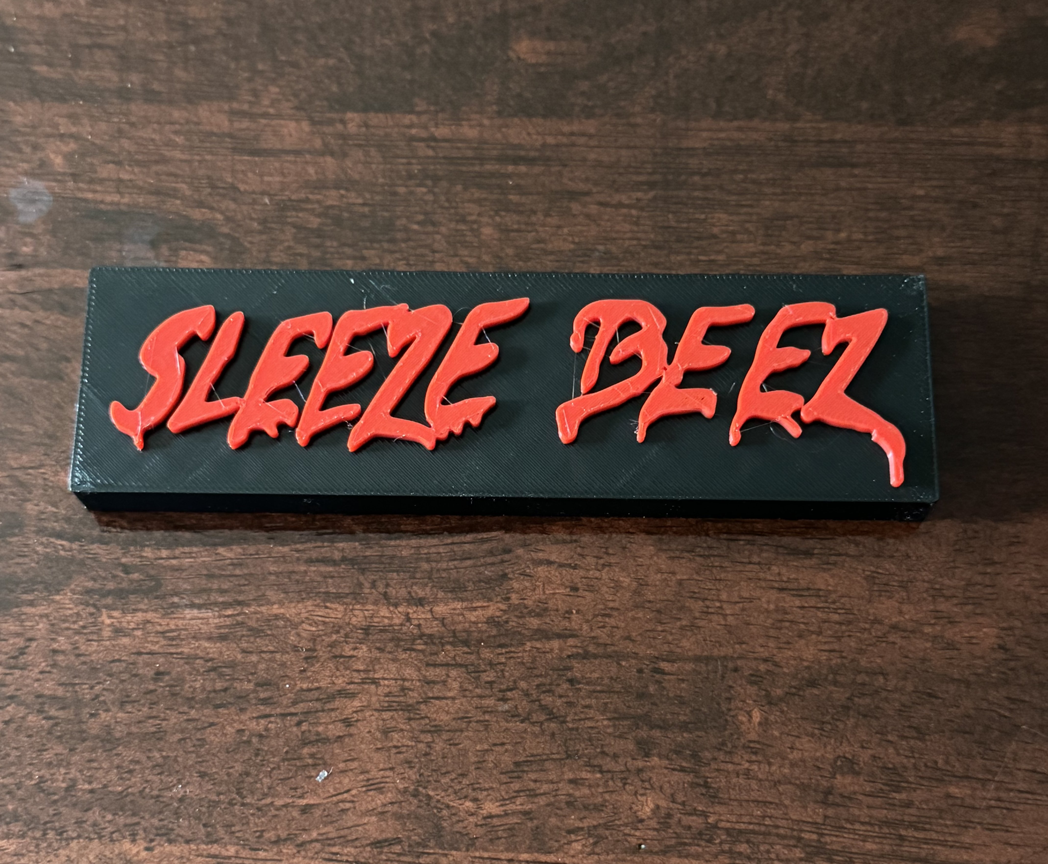Sleeze Beez 80's Band Sign by rsnider2 | Download free STL model ...