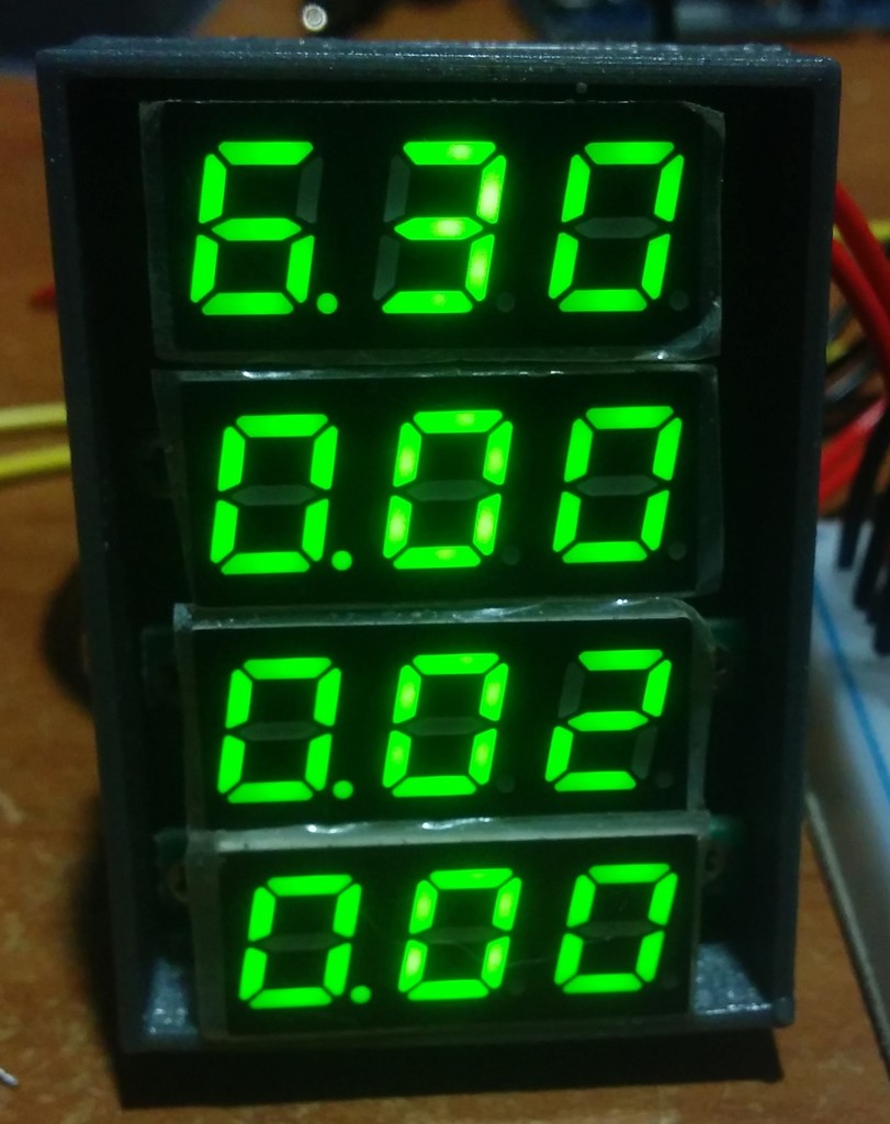 4 Slot micro LCD voltmeter by Zonalimitatore | Download free STL model | Printables.com