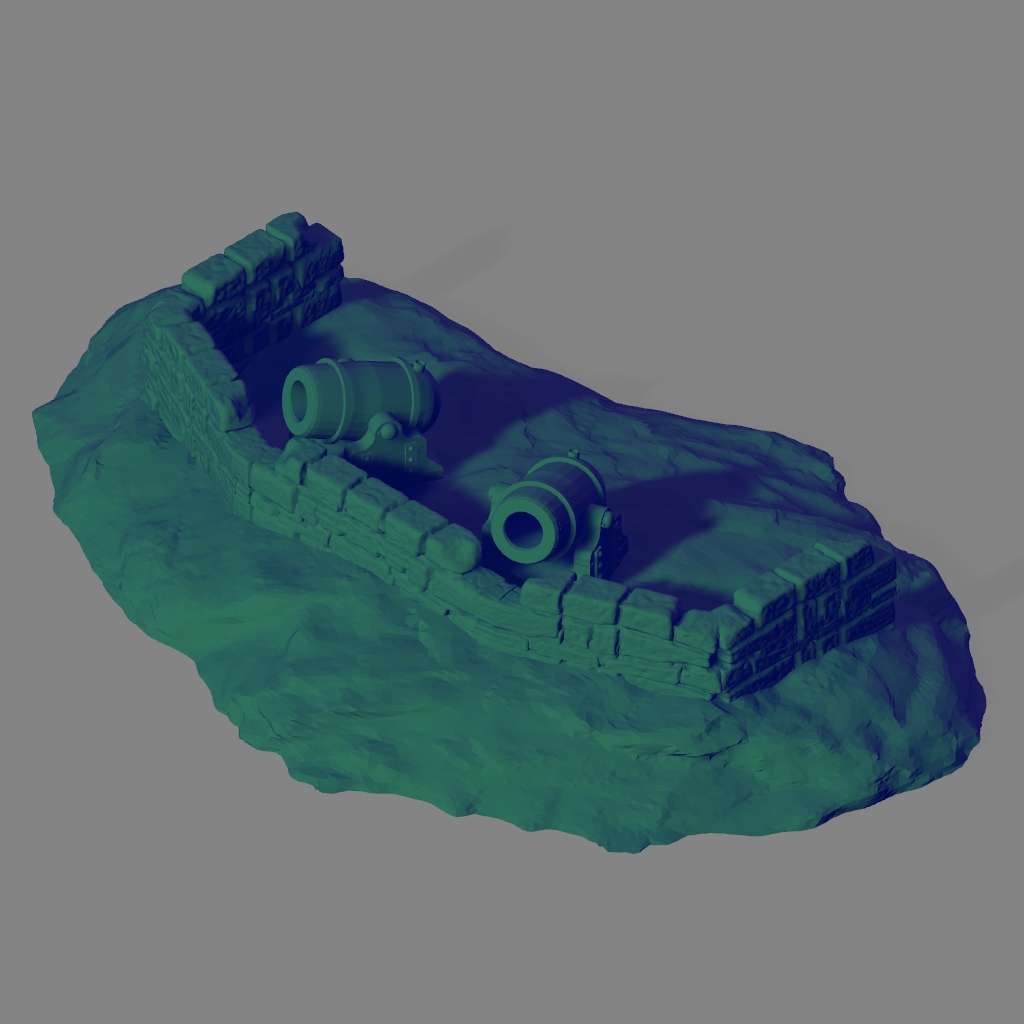 Mantic Armada Fortifications - Emplacements by TigerTone | Download ...