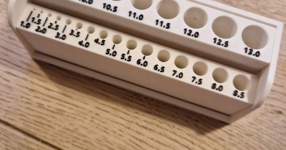 Honeycomb Storage Wall (HSW) - Metric Drill Holder by Scipio | Download ...