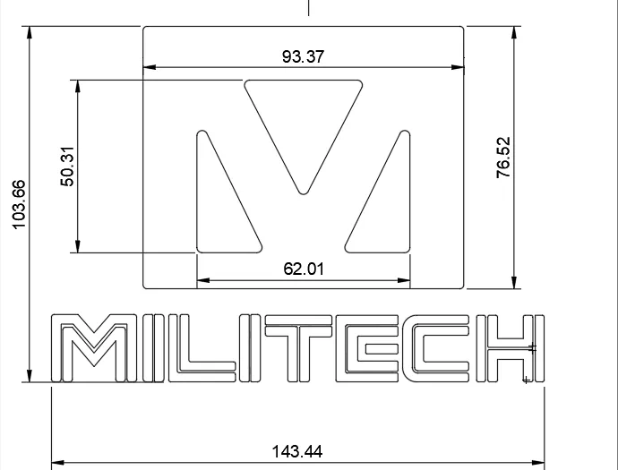 Militech Logo Cyberpunk by PRINTER JAM | Download free STL model ...