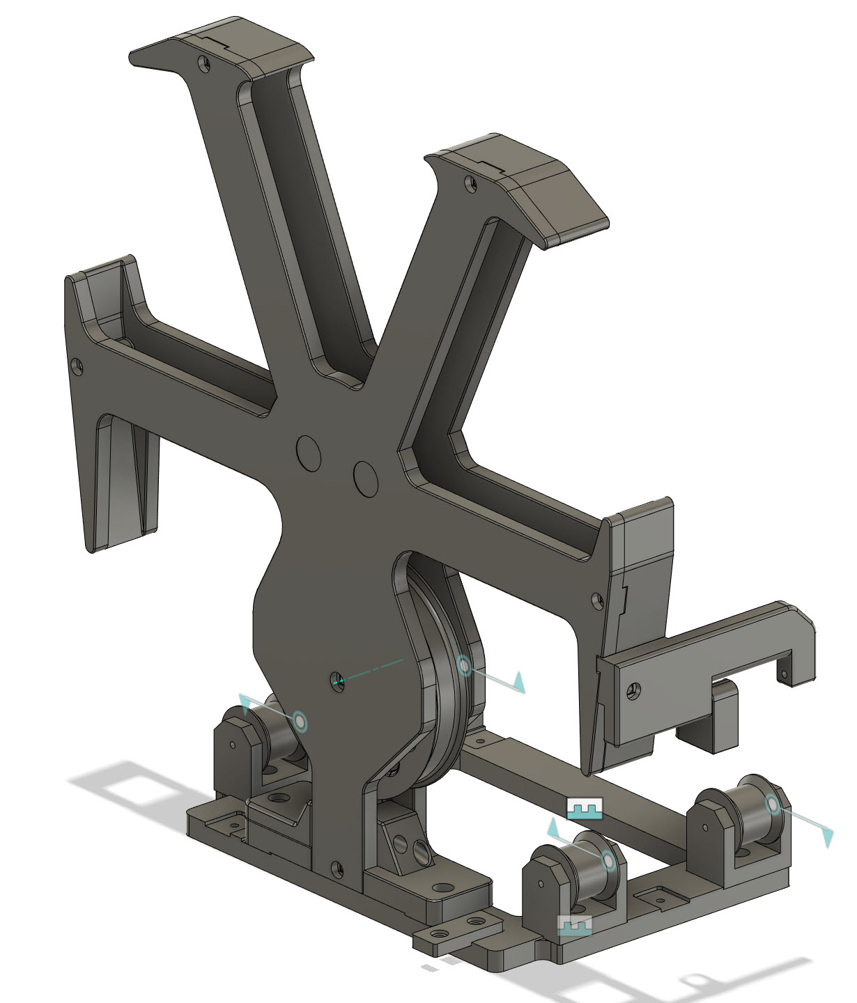 3 filament holder and with 3 buffer in one Ikea Samla 22L box for ERCF ...