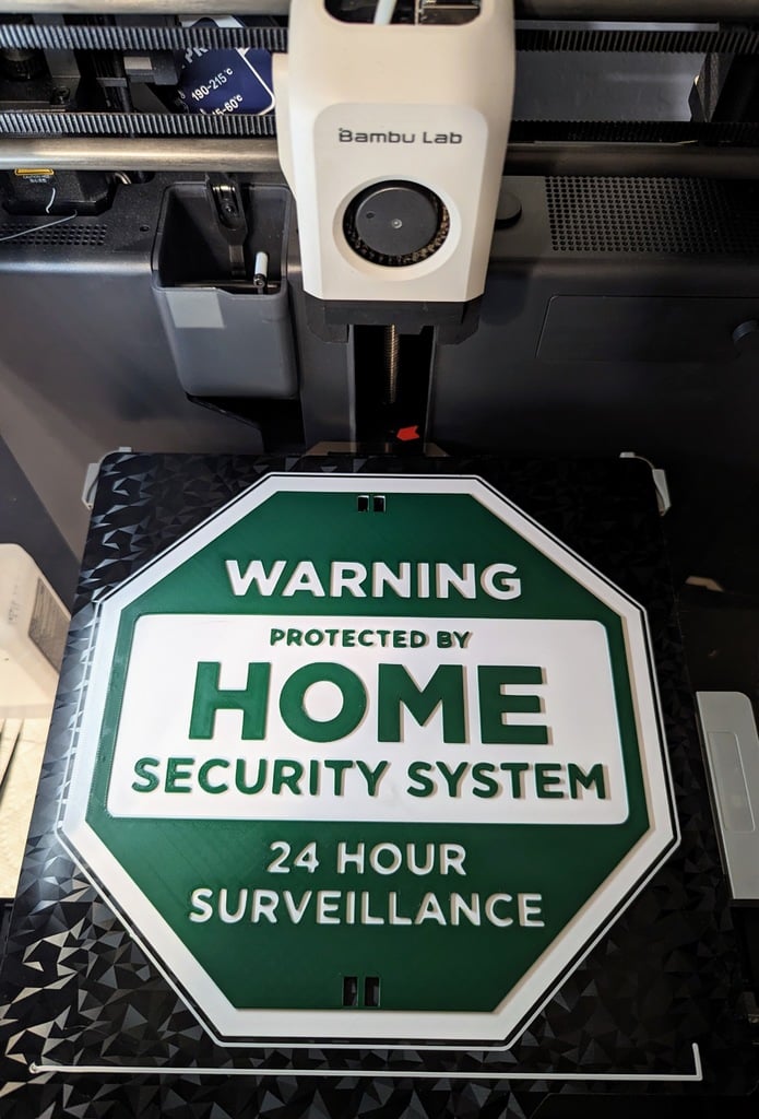 Warning Protected by Home Security System Yard Sign by ntalekt ...