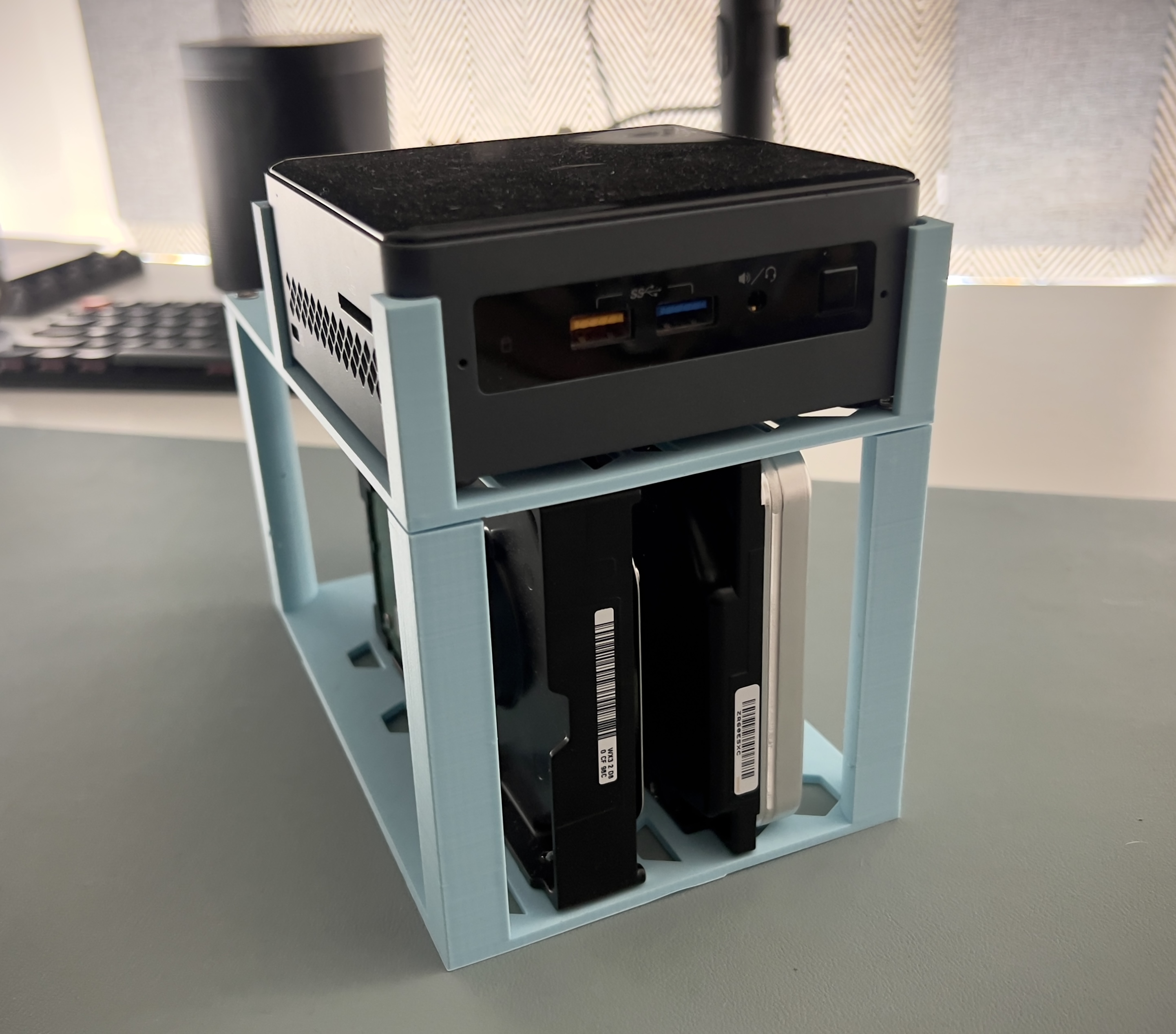 NUC7 (NUC7PJYH) + 2 HDD case by Fdrz | Download free STL model ...
